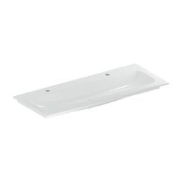 Geberit iCon M&ouml;bel-Waschtisch 501846001 120x48cm, Hahnloch links und rechts, ohne &Uuml;berlauf, wei&szlig;