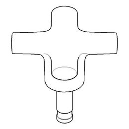 Dornbracht Kreuzgriff klein 04209502400-00 chrom