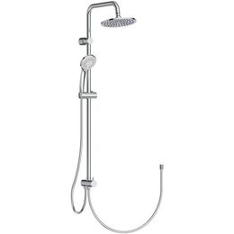 Ideal Standard Duschsystem Idealrain A5691AA Aufputz, Kopfbrause 20 cm, verchromt