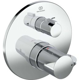 Ideal Standard CeraPlus 2 Fertigmontageset A6869AA f&uuml;r Unterputz-Wannen-Thermostat, mit thermischer Desinfektion, chrom