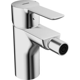 Hansa Bidet Armatur Hansaligna 06063203 chrom, mit Ablaufgarnitur, Ausladung 100 mm