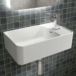 Ideal Standard Strada II Handwaschbecken T2994MA 45 x 17 x 27 cm, Armaturenbank rechts, wei&szlig; mit Ideal Plus
