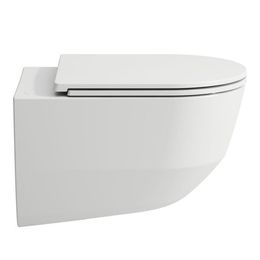 Laufen Pro Wand-Tiefsp&uuml;l-WC H8209664000001 wei&szlig; LCC, sp&uuml;lrandlos, Ausladung 53cm