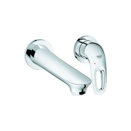 Grohe Eurostyle Wand Waschtischarmatur 19571003 chrom, Griff offen, Ausladung 203mm