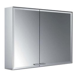 Emco Asis Prestige 2 Aufputz-Lichtspiegelschrank 989707004 888x639mm, breite T&uuml;r rechts, ohne lightsystem