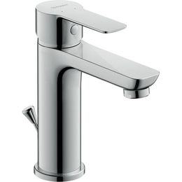 Duravit A.1 Waschtischarmatur A11020001010 M-Size, chrom, Zugstange, Ausladung 107mm, mit Zugstangen-Ablaufgarnitur