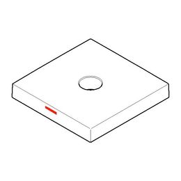Dornbracht Rosette 55 x 55 Kennzeichnu 092773003-00 chrom