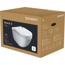 Duravit Starck 3 Wand-WC Set 42250900A1 weiß, mit WC-Sitz