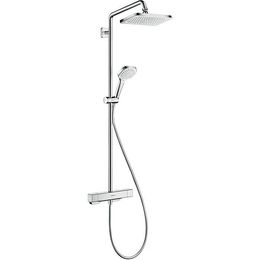 Hansgrohe Croma E Showerpipe 27660000 chrom, 1jet mit Brausethermostat, 9 l/min