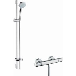 Hansgrohe Brause Set Croma 100 Vario 27035000 chrom, DN 15, Stange 0,90 m