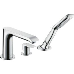 Hansgrohe Metris Wannen Armatur 31190000 3 Loch Wannenrand Armatur, chrom