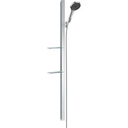 Hansgrohe Rainfinity 130 3jet Brauseset 27674000 Brausekopf 130mm, Brausestange 150cm, 9 l/min, chrom