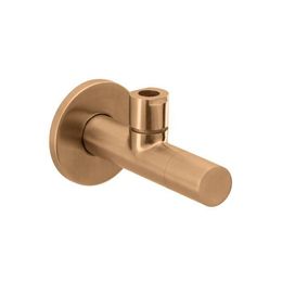 Herzbach Design iX PVD Eckventil 21.954780.1.39 mit Rosette, Copper Steel