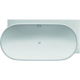 Duravit Luv Badewanne 700432000000000 185 x 95 x 46 cm, Ecke rechts, Verkleidung und Gestell, 2 R&uuml;ckenschr&auml;gen, wei&szlig;