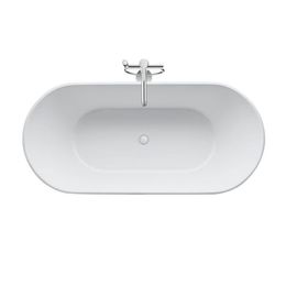 Duravit D-Neo Badewanne 700486000000000 160 x 75 x 45 cm, freistehend, ohne Überlauf, 2 Rückenschrägen, weiß