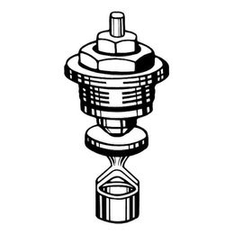 Heimeier Thermostat-Oberteil 0037-02.300 mit Tauchrohr, Baureihe bis Mai 1981