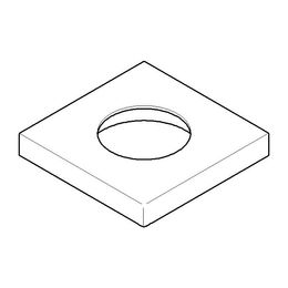 Dornbracht Rosette Schlauch-Brause - 092778011-06 platin matt