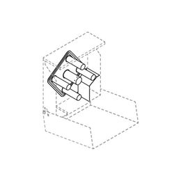 HEWI System 900 Umr&uuml;st-Karussell 900.21.E01 von Gro&szlig;rollenhalter auf 4-fach Rollenhalter
