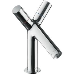 Hansgrohe Axor Starck Waschtischarmatur 10030000 Zweigriff Armatur, chrom, mit Ablaufgarnitur