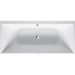 Duravit DuraSquare Rechteck-Badewanne 700428000000000 180 x 80 x 46 cm, Ecke rechts, mit Gestell, 2 Rückenschrägen, weiß