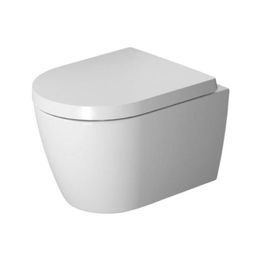 Duravit ME by Starck Wand Tiefspül WC 45300900A1 weiss, Set mit WC und WC-Sitz, Compact WC