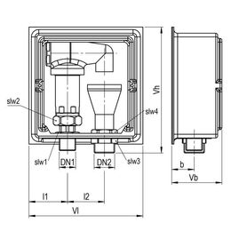 Aalberts SEPP Safe Rohrbel&uuml;fter 0006051 DN 15-G 1/2a x G 3/4a, einfach, im Wandeinbaukasten