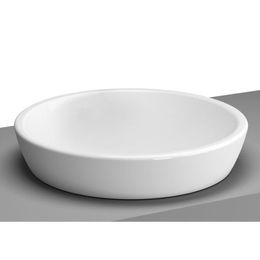 Vitra Metropole Aufsatz-Waschtisch 5940B003-0016 wei&szlig;, ohne &Uuml;berlauf, 44,5cm, rund, ohne Hahnloch