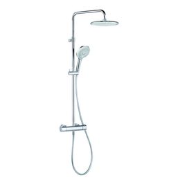 Kludi Freshline Duschsystem 670920500 chrom, mit Aufputz-Thermostat