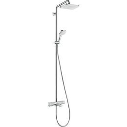 Hansgrohe Croma E 280 1jet Showerpipe 27687000 chrom, mit Wannenthermostat