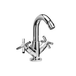 Herzbach Stilo Bidet-Zweigriffarmatur 14.953600.1.01 mit Ablaufgarnitur, chrom