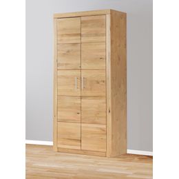 Aktenschrank VOGL M&Ouml;BELFABRIK "Toronto", braun (wildeiche), B:90cm H:189,5cm T:42cm, Massivholz, Spanplatte, Schr&auml;nke, in 2 Breiten, teilmassiv, F&auml;cher f&uuml;r Aktenordner, Made in Germany
