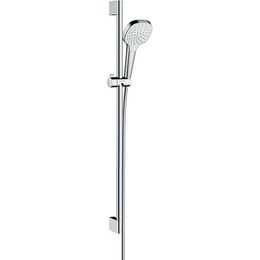 Hansgrohe Croma Select E 1jet Brauseset 26594400 weiss-chrom, 90 cm Brausestange Unica Croma
