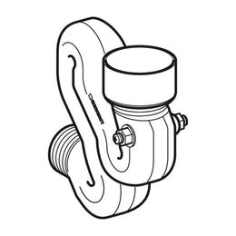 Geberit Schneckengeruchsverschluss f&uuml;r Urinal 242078001 mit Sonde