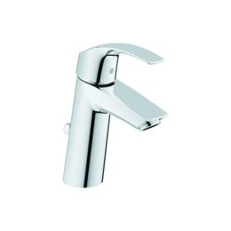 Grohe Eurosmart Waschtischarmatur 23322001 chrom, M-Size, mit Ablaufgarnitur, mit Temperaturbegrenzer