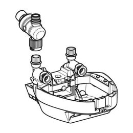 Geberit Austauschset f&uuml;r Urinale 243864001 mit integrierter Steuerung