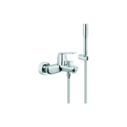 Grohe Eurosmart Cosmopolitan Wannenarmatur 32832000, Aufputz, mit Brausegarnitur, chrom