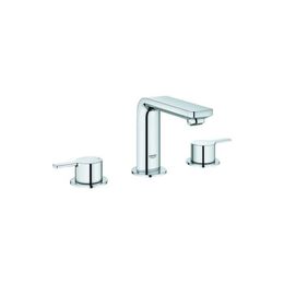 Grohe Lineare Waschtischarmatur 20304001 chrom, mit Ablaufgarnitur, 3-Loch-Armatur