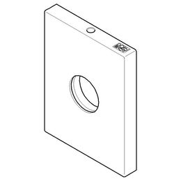 Dornbracht Rosette Wandanbindung Kop 092767010-00 130x90x35_chrom