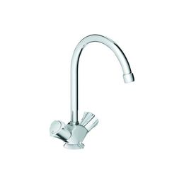 Grohe Sp&uuml;ltisch-Zweigriffarmatur Costa Niederdruck, schwenkbarer Rohrauslauf, chrom