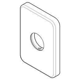 Dornbracht Rosette - platin matt 092771004-06 130x85x35_platin matt