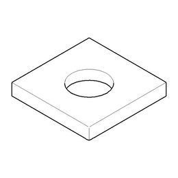 Dornbracht Rosette 2-Wegeumst.WR MEM 092778014-00 60x60x25_chrom