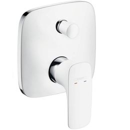 Hansgrohe Fertigmontageset PuraVida 15445400 Unterputz-Wannen-Armatur white chrome