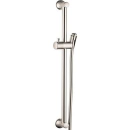 Hansgrohe Brausestange Unica Classic 27617820 0,65m, Metall-Schlauch 1,60m, brushed nickel
