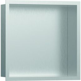 Hansgrohe XtraStoris Wandnische 56097800 30x30x10cm, mit Designrahmen, Edelstahl geb&uuml;rstet, Edelstahl optic