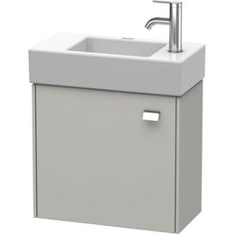 Duravit Brioso Waschtischunterbau BR4051L1007 484x239mm, Betongrau Matt, T&uuml;r links, Griff Chrom