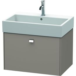 Duravit Brioso Waschtischunterbau BR405401043 684x459mm, Basalt Matt, 1 Auszug, Griff Chrom