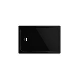 Kaldewei Cayonoplan Duschwanne 361630003701 80x100x1,8cm, Antislip Perl-Effekt, schwarz