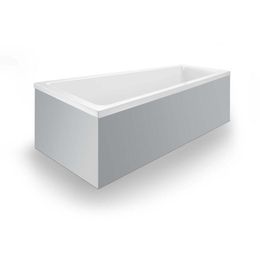 Duravit No. 1 Trapez-Badewanne 700504000000000 150 x 80 x 46 cm, Einbauversion, mit einer Rückenschräge links, weiß