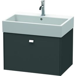 Duravit Brioso Waschtischunterbau BR405401049 684x459mm, Graphit Matt, 1 Auszug, Griff Chrom