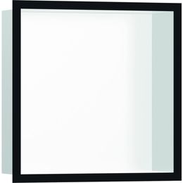 Hansgrohe XtraStoris Wandnische 56099670 30x30x10cm, mit Designrahmen, mattwei&szlig;, mattschwarz